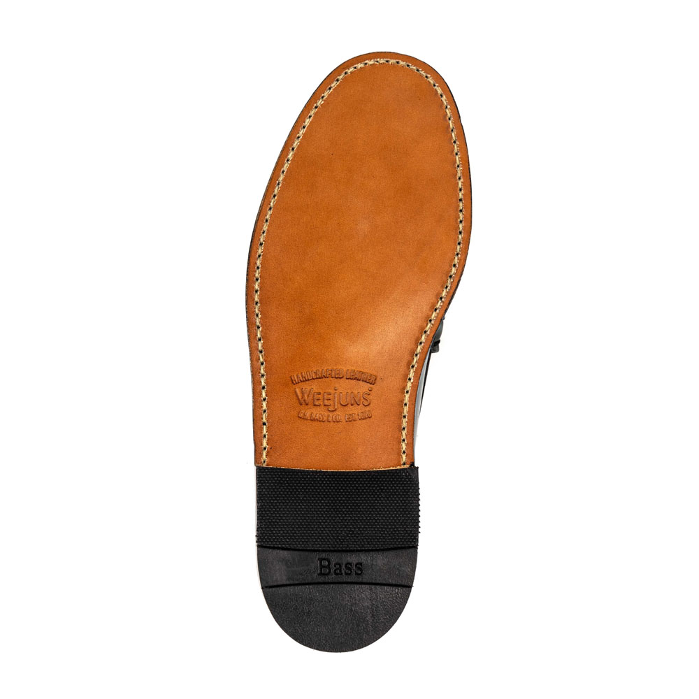 Weejun Heritage Larson Moc Penny Dark Green Lthr Mensgh Ghbass